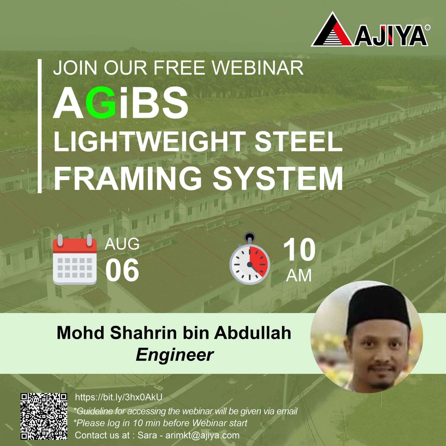 Hosted webinar titled “AGiBS Lightweight Steel Framing System” August ...